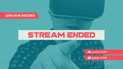 Placeit - Twitch Screen Video Template for an Ended Stream Announcement