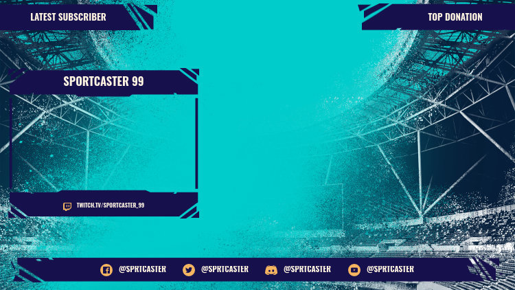 Placeit - Twitch Overlay Design Template for Soccer Commentators