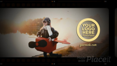Placeit - Intro Video Template Featuring a Vintage Film Look