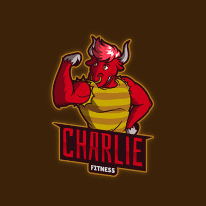 Placeit - Gaming Logo Maker for Furries with a Bull Character
