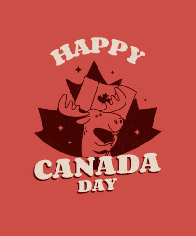 Placeit - Canada Day T-Shirt Design Maker Featuring Cartoon Animals ...