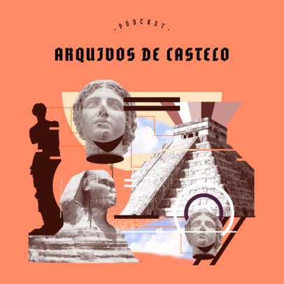 Placeit - Podcast Cover Generator for Ancient Civilization Historians