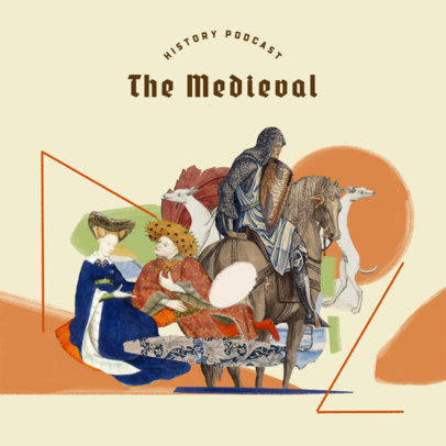 Placeit - Podcast Cover Template for Medieval Times Narrations