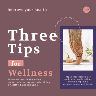 Placeit - Instagram Post Maker for a Wellness-Themed Carousel