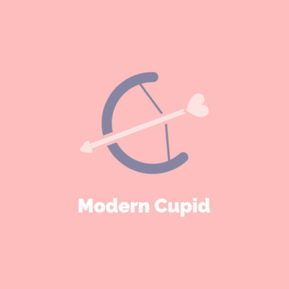 Placeit - Logo Template for a Dating Coach With a Cupid Bow Graphic