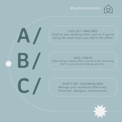 Placeit - Instagram Post Generator With Tips for a Better Work-Life Balance