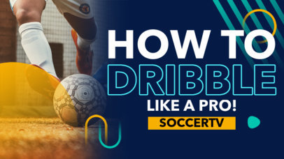 Placeit - Soccer-Themed YouTube Thumbnail Design Maker for a Sports Channel