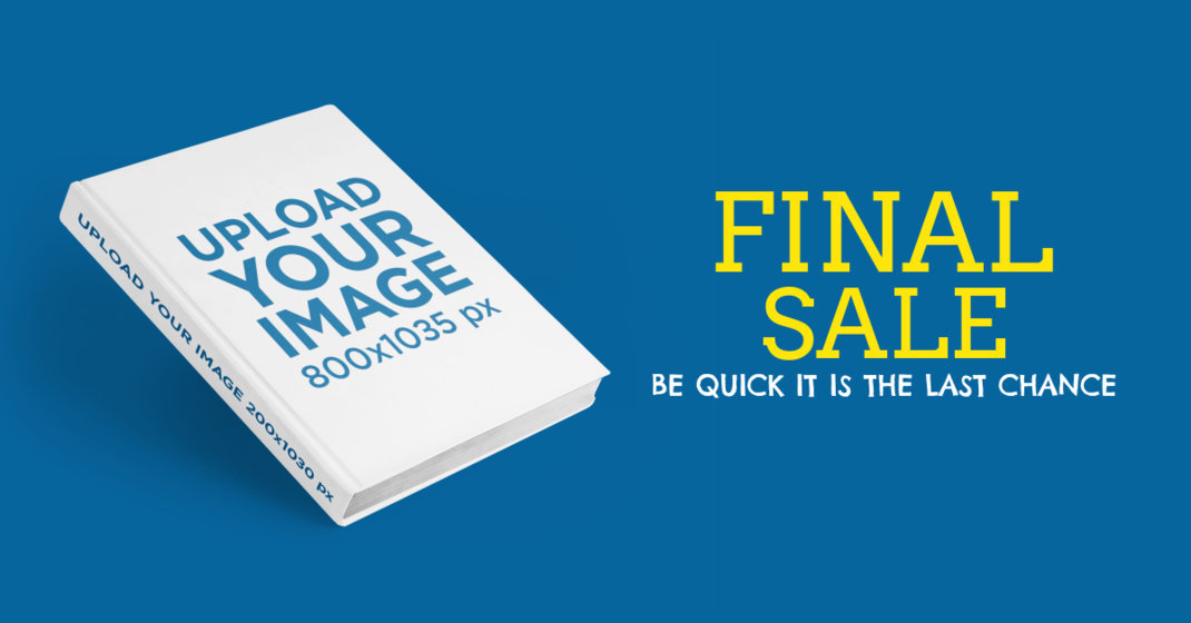 Placeit - eBook Ads - Angled Book on a Flat Color Surface