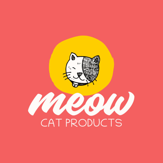 Placeit - Pet Store Logo Template With a Cat Graphic