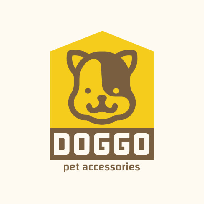 Placeit - Pet Accessories Store Logo Maker Featuring a Smiling Puppy