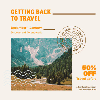 Placeit - Instagram Post Design Maker for Travel Companies Featuring a ...