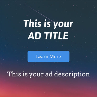 Placeit - Online Banner Maker - Text with Centered Button and More Text
