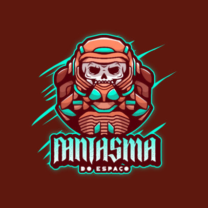 Placeit - Space-Themed Gaming Logo Maker With Skull Graphics