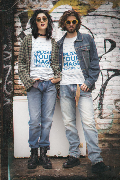 grunge couple