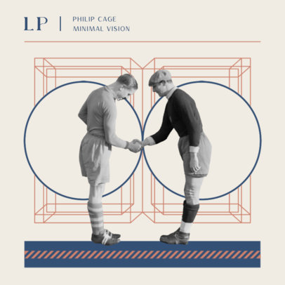 Placeit - Cover Design Template for a Minimalist Music Album With ...