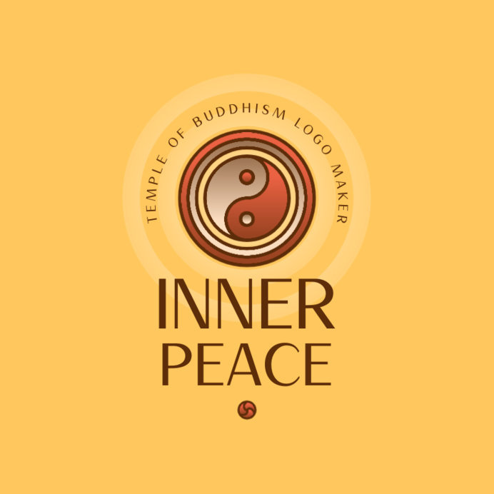 Placeit - Buddhist Temple Logo Template with a Simple Graphic