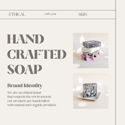 Placeit - Instagram Post Creator for a Handcrafted Soap Brand Promo