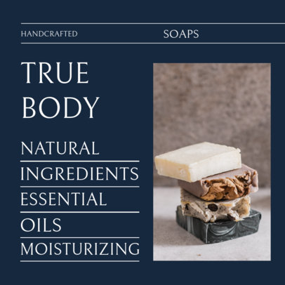 Placeit - Instagram Post Creator for a Handcrafted Soap Benefits Ad