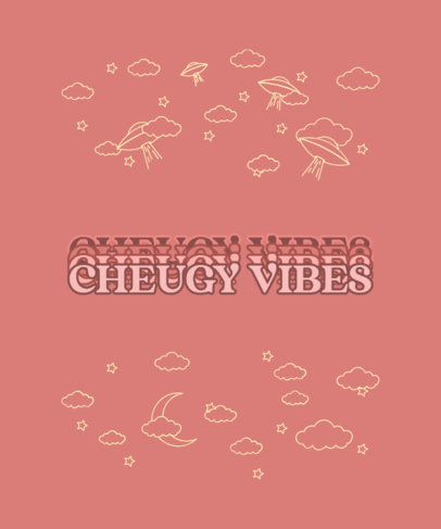 Placeit - Cheugy-Themed T-Shirt Design Maker Featuring Cool Fonts
