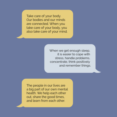 Placeit - Mental Health-Themed Instagram Post Design Creator Featuring ...