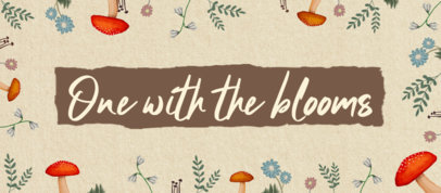 Placeit - Facebook Cover Creator Featuring a Quote with Cottagecore ...