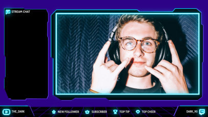 Placeit - Twitch Overlay Design Maker with a Live Stream Chat Panel