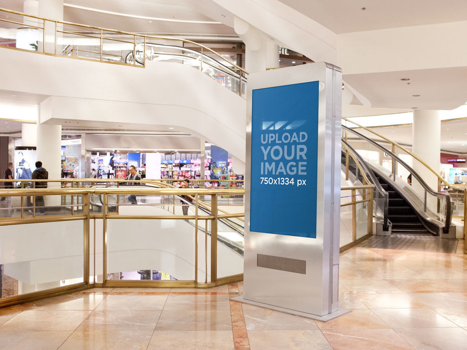 Placeit - Mall Ad Mockup