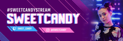 Placeit - Twitter Header Maker for Gamers Featuring a Neon Theme
