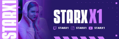 Placeit - Bold Twitter Header Design Template for Gamers