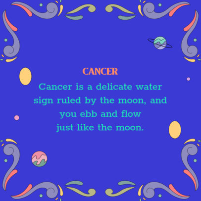 Placeit - Instagram Post Creator for an Astrology Carousel Featuring ...
