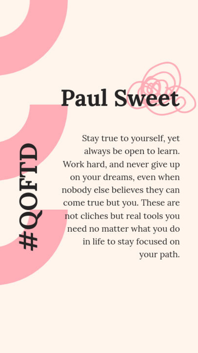 Placeit - Instagram Story Maker Featuring a Motivational Quote of the Day