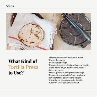 Placeit - Instagram Post Design Generator for a Carousel With Cooking Tips