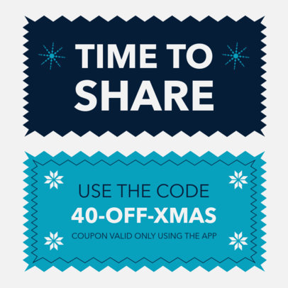 Placeit - Xmas-Themed Instagram Post Generator Featuring a Discount Code