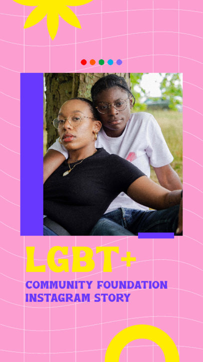 Placeit - Instagram Story Maker for an LGBTQ Community Foundation