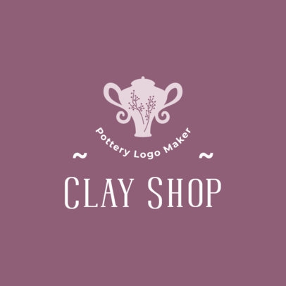 Placeit - Logo Template for a Clay Shop Featuring an Ancient Vase Graphic