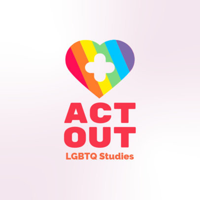 Placeit - Lovely Logo Creator for an LGBTQ Research Center