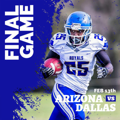 Placeit - Instagram Post Generator with a Football Finals Scoreboard