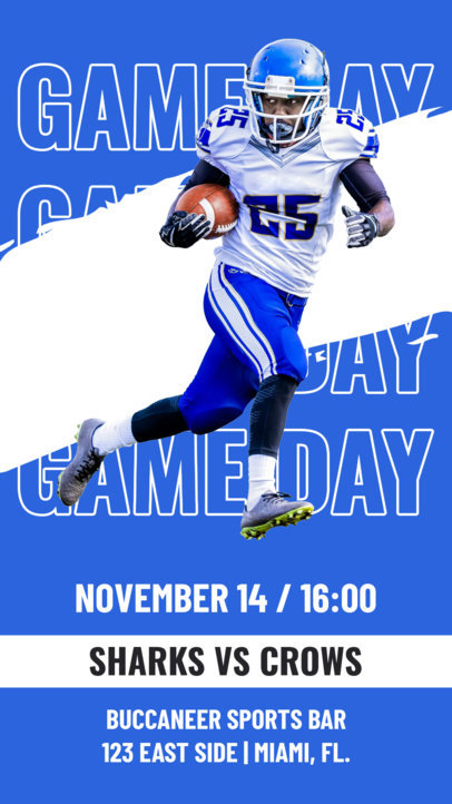 Placeit - Instagram Story Design Template to Promote a Football Game