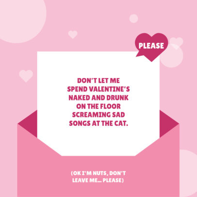 Placeit - Love Letter-Themed Instagram Post Design Template For ...
