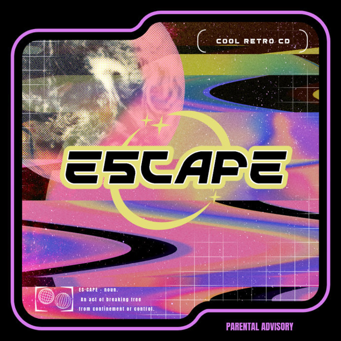 Placeit - Y2K- Styled Cover Art Generator for a Retro Music Album