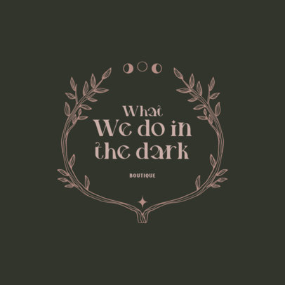 Placeit - Dark Academia-Themed Logo Template for a Vintage Boutique