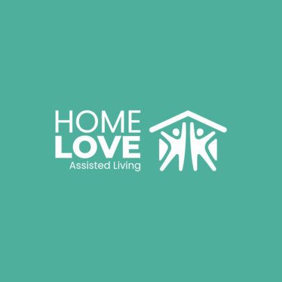 Placeit - Logo Maker for an Assisted Living Brand Featuring a House ...