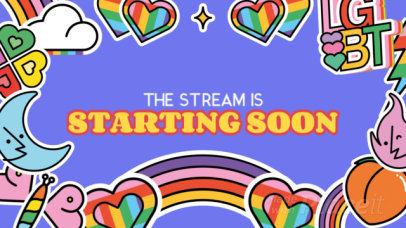Placeit - LGBTQ-Themed Twitch Starting Soon Screen Video Maker ...