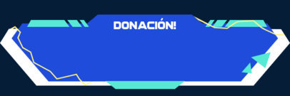 Placeit - Donation Stream Alert Template Featuring a Futuristic Style