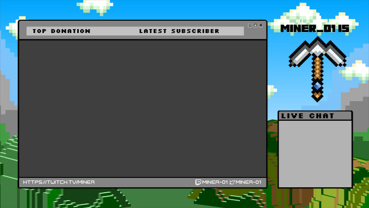 Placeit - Twitch Overlay Design Maker With Minecraft-Inspired Graphics