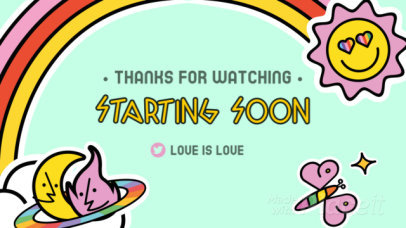 Placeit - LGBT-Themed Starting Soon Twitch Screen Video Maker With ...