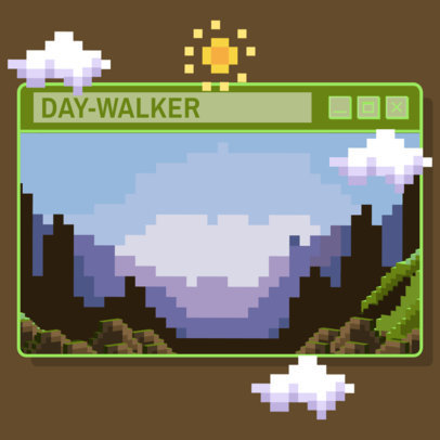 Placeit - Twitch Alert Box Design Template With Minecraft-Inspired ...