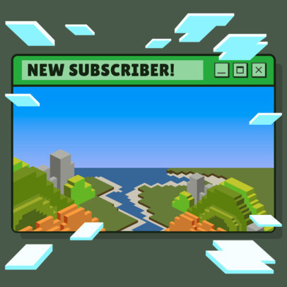 Placeit - Twitch Alert Box Design Creator With a Minecraft-Inspired ...