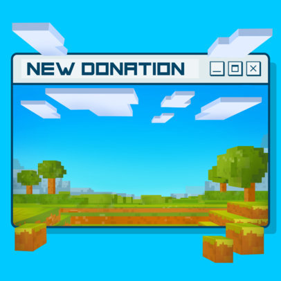 Placeit - Twitch Alert Box Design Creator Featuring a Minecraft ...