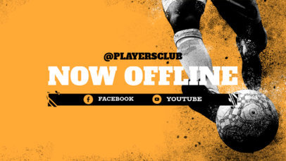 Placeit - Twitch Offline Screen Design Template With a Soccer Theme